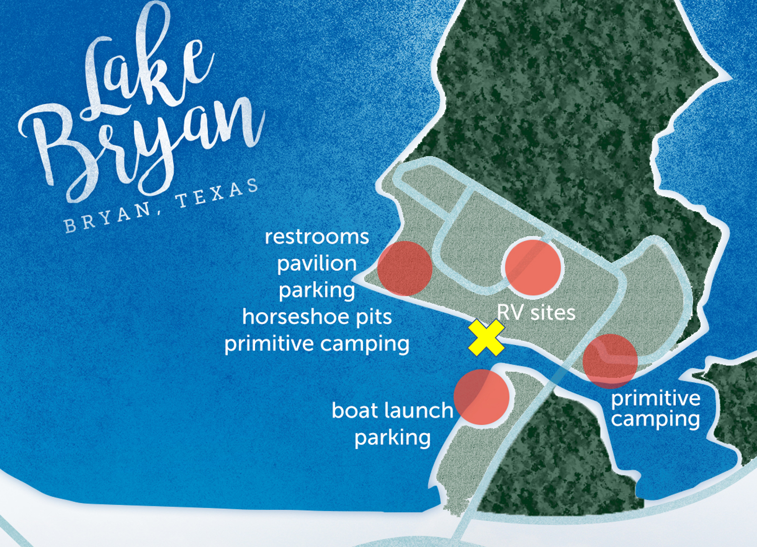 Maps – Texas – Lake Bryan – Paddle EZ